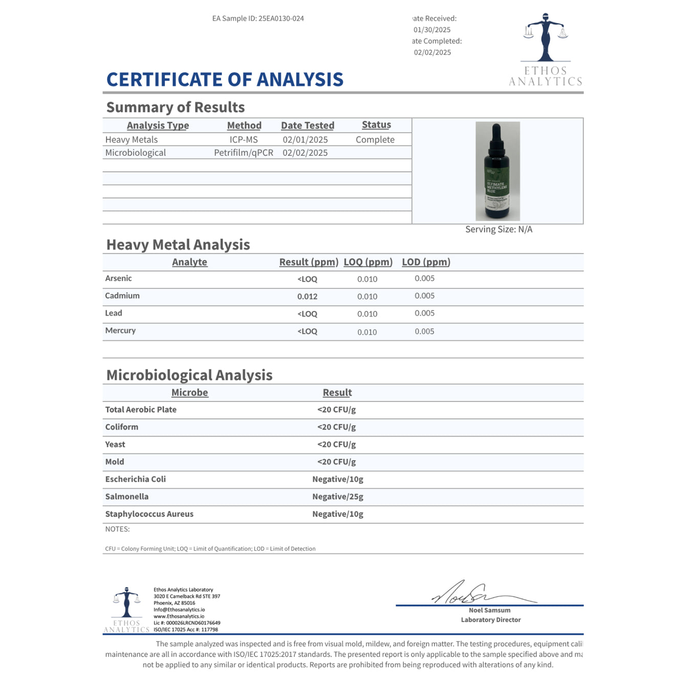 Methylene Blue Supplement - Pharma Grade – Earth Harmony Retail