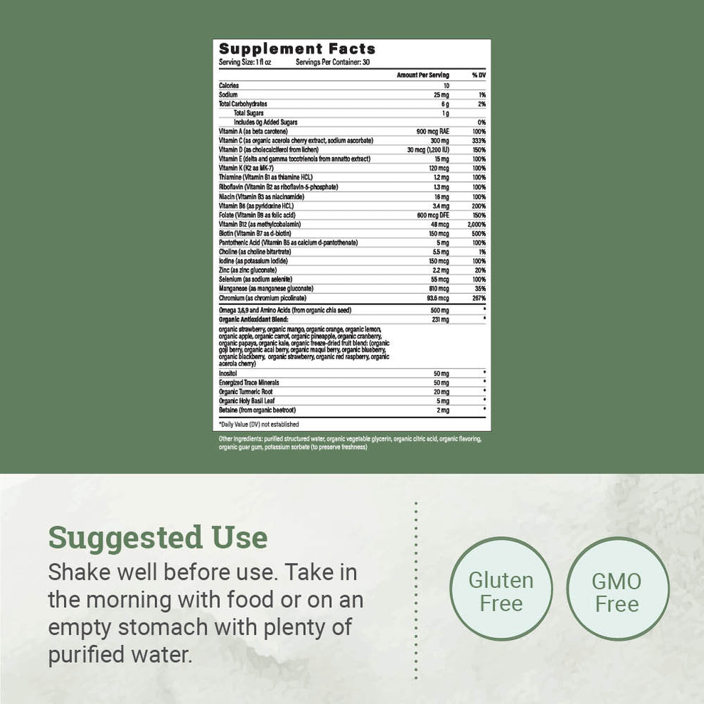 Liquid Multivitamin - 30+ Essential Vitamins & Minerals – Earth Harmony ...